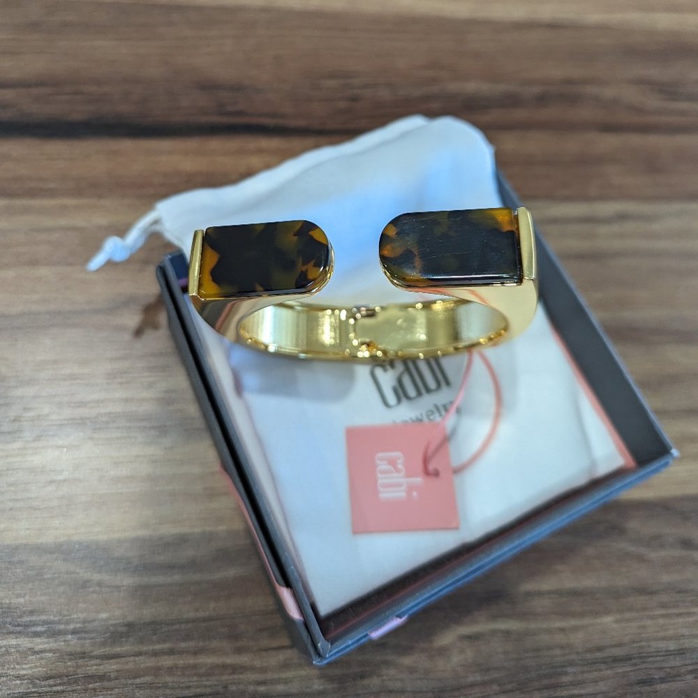 New Cabi Zelda Cuff Faux Tortoiseshell Hinged Bracele… - Gem